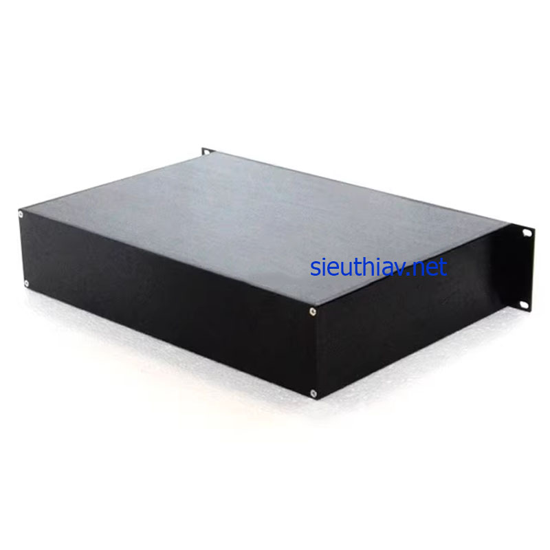 Vỏ nhôm phay 48.3x8.9x30cm bắt rack (2U) (vo110)